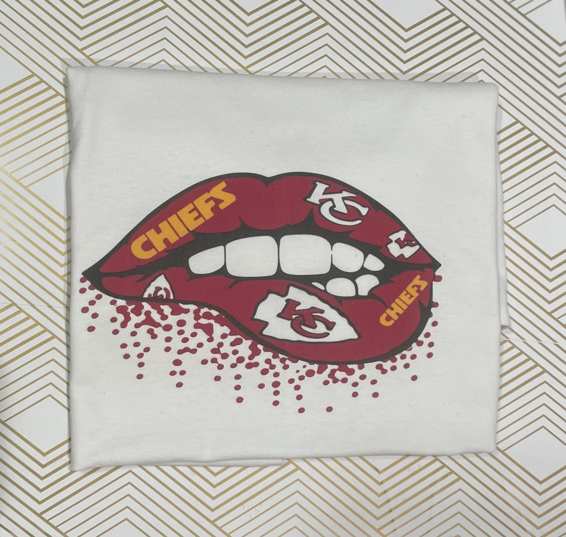 KC Chiefs Lips Shirt - Etsy
