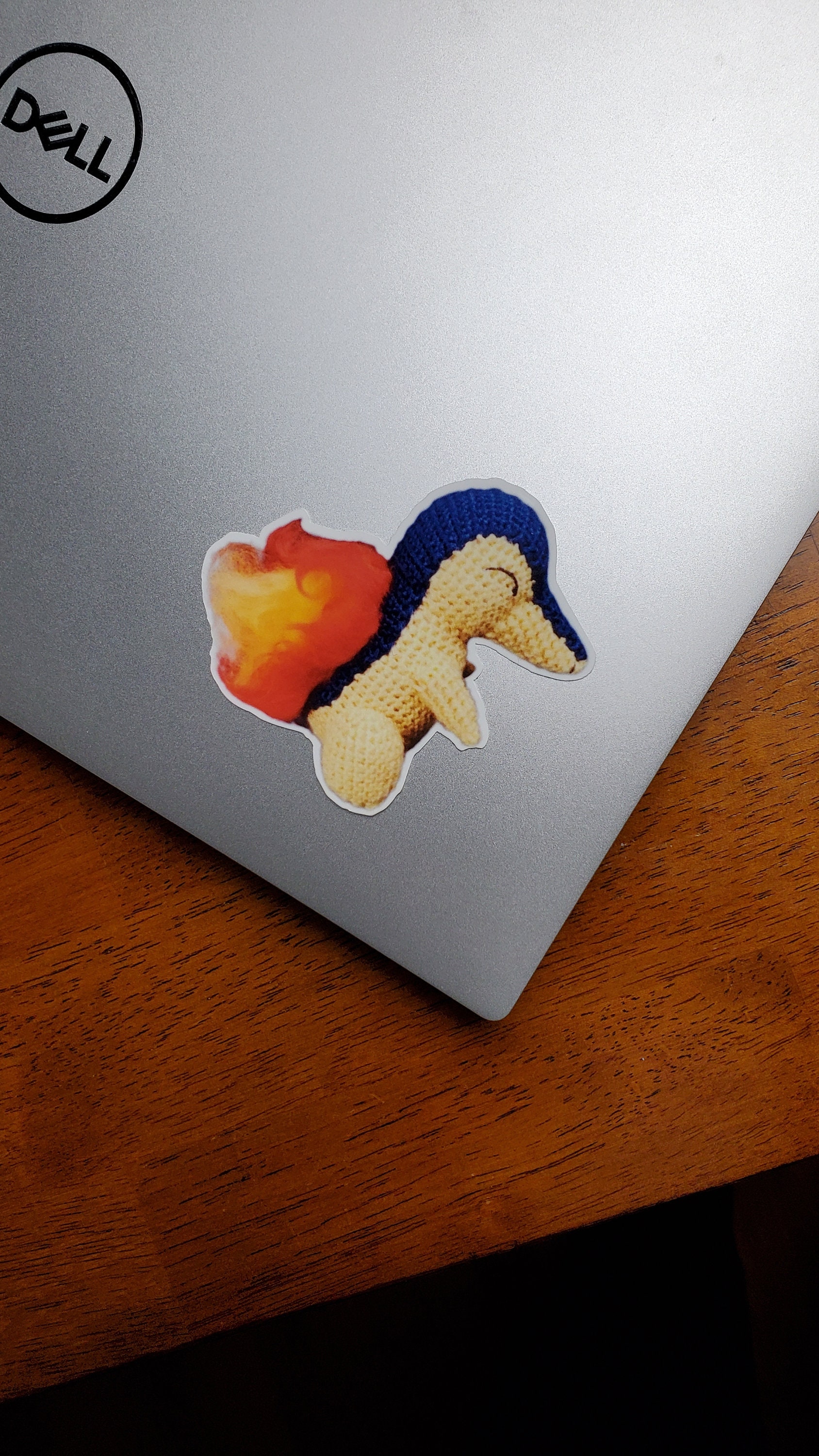 Cyndaquil Sticker Crochet Amigurumi-style Pokemon Sticker - Etsy