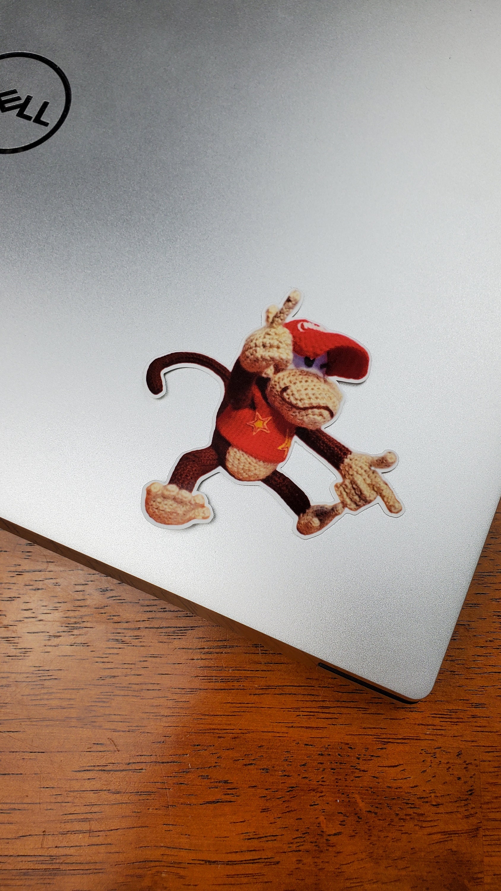 Diddy Kong Sticker - Crochet Amigurumi-style Sticker - Etsy