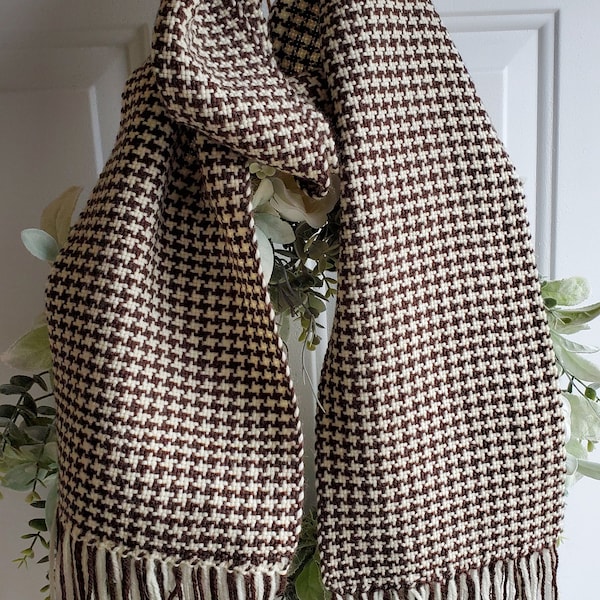 Houndstooth Scarf - Etsy