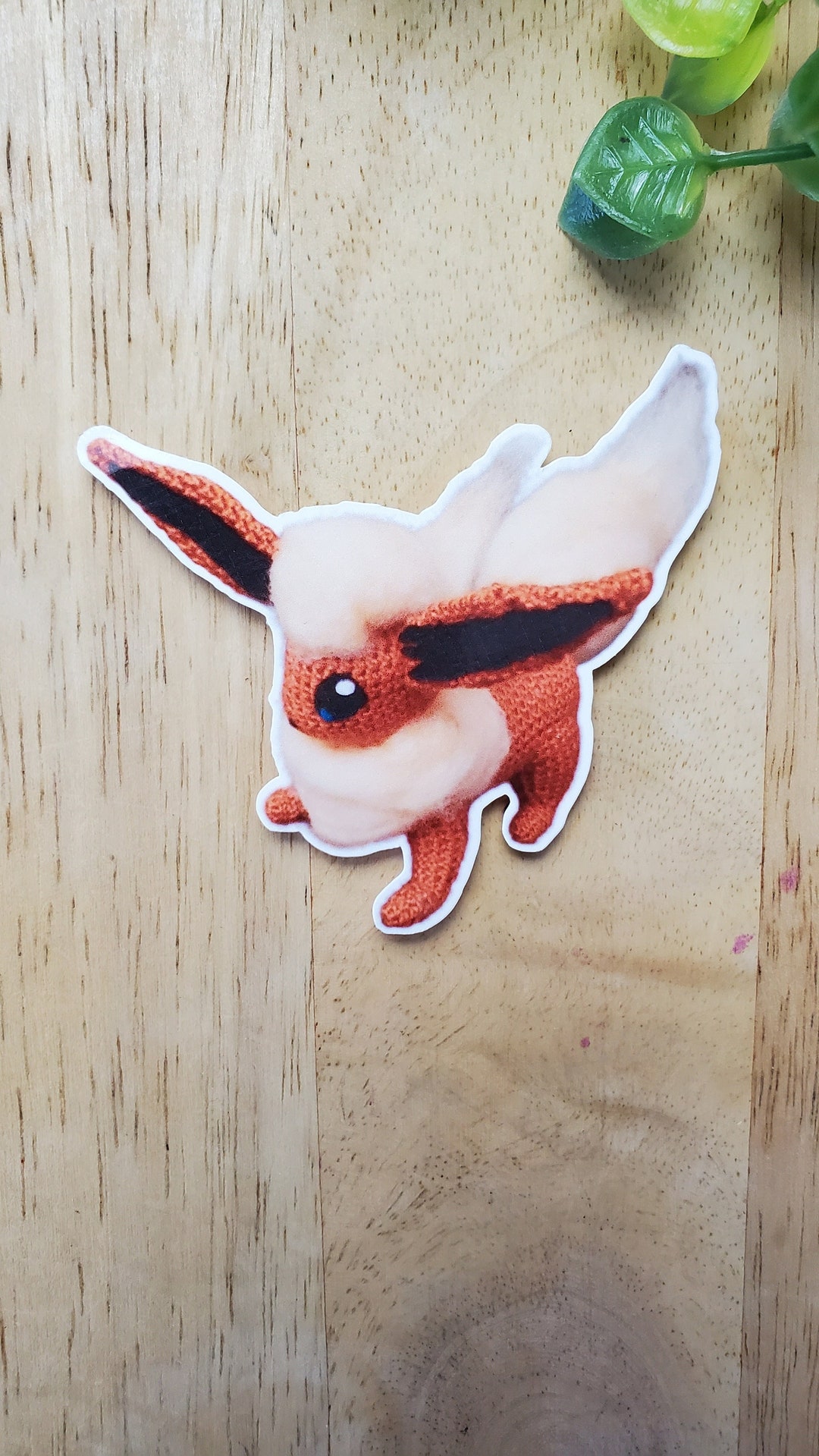 Flareon Sticker Crochet Amigurumi-style Pokemon Sticker - Etsy