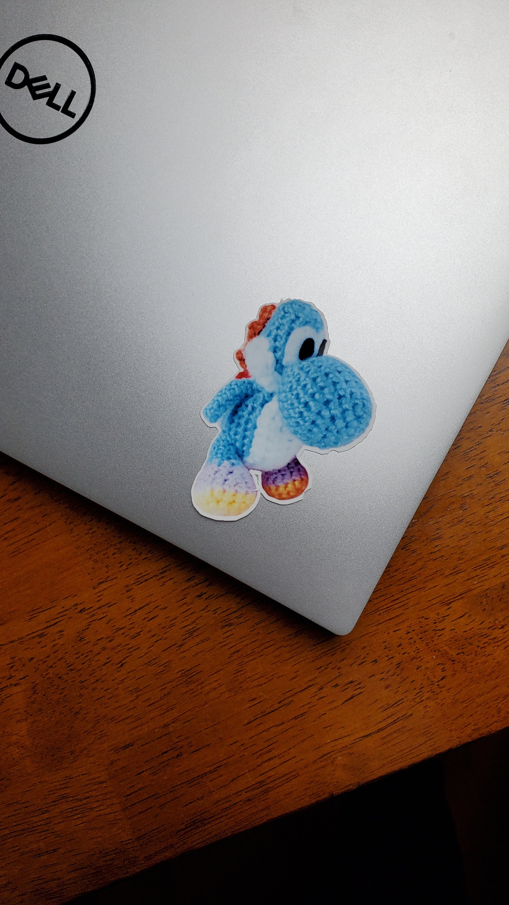 Blue Yoshi Sticker - Crochet Amigurumi-style Super Mario Sticker - Etsy