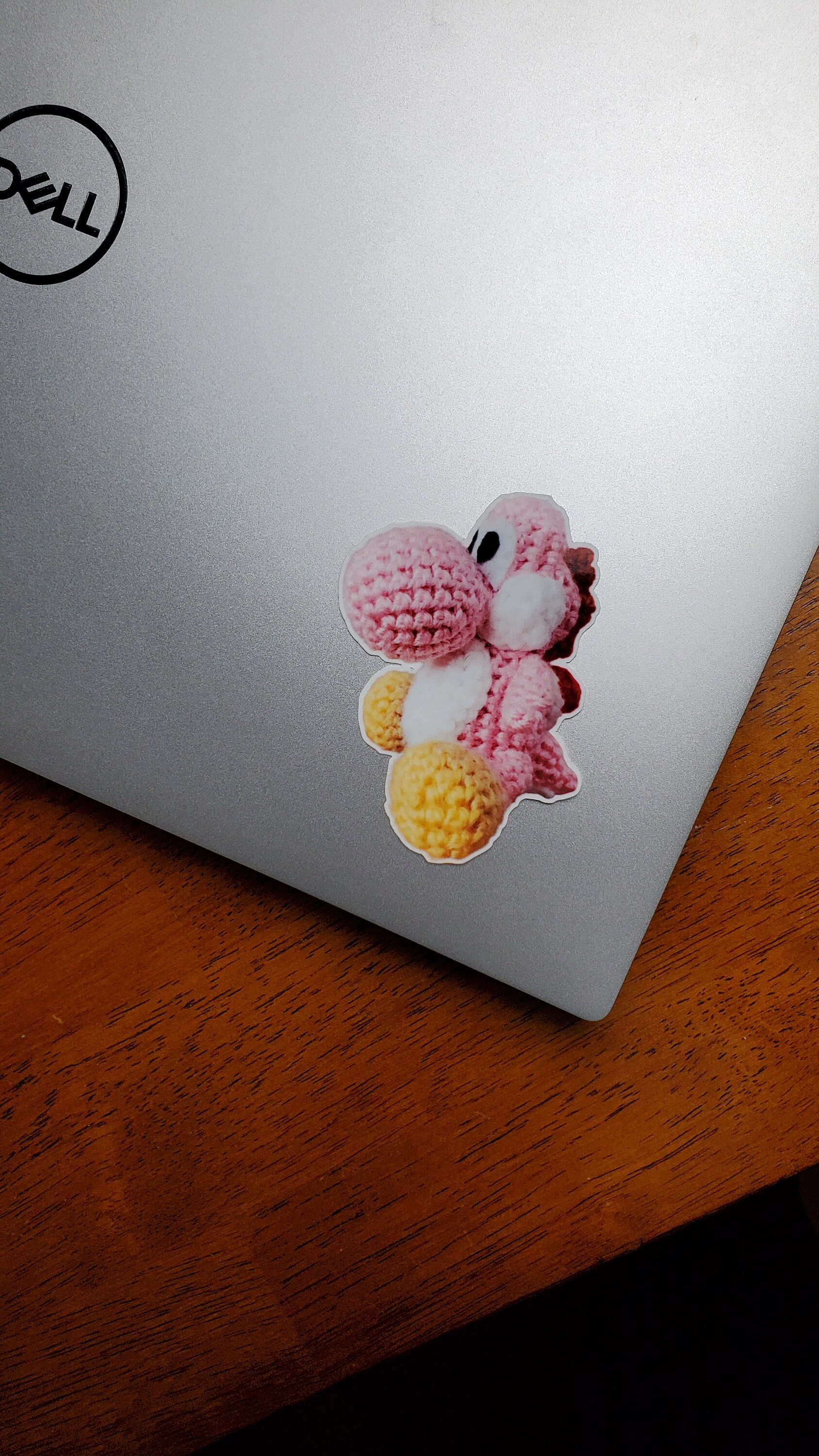 Pink Yoshi Sticker Crochet Amigurumi-style Super Mario Sticker - Etsy