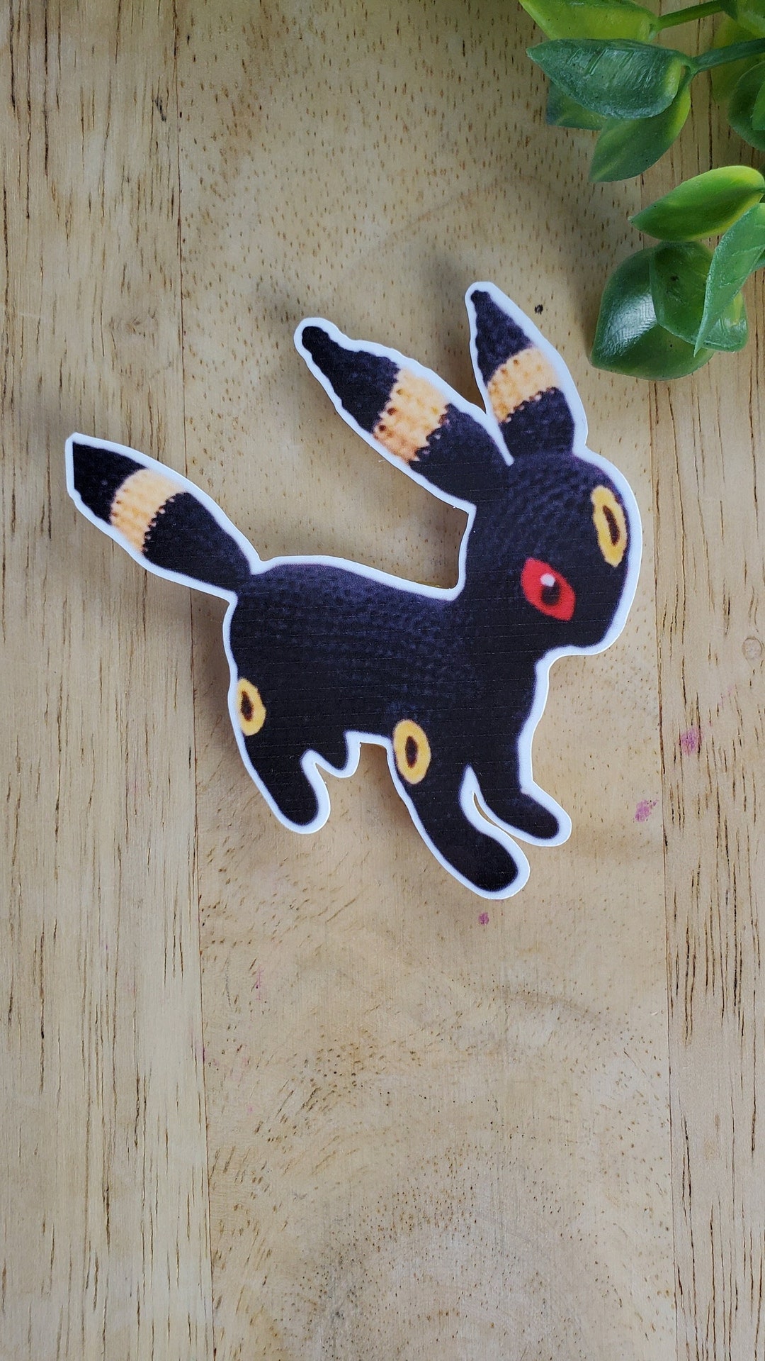 Umbreon Sticker Crochet Pokemon Sticker for Planner, Laptop, Notebook ...