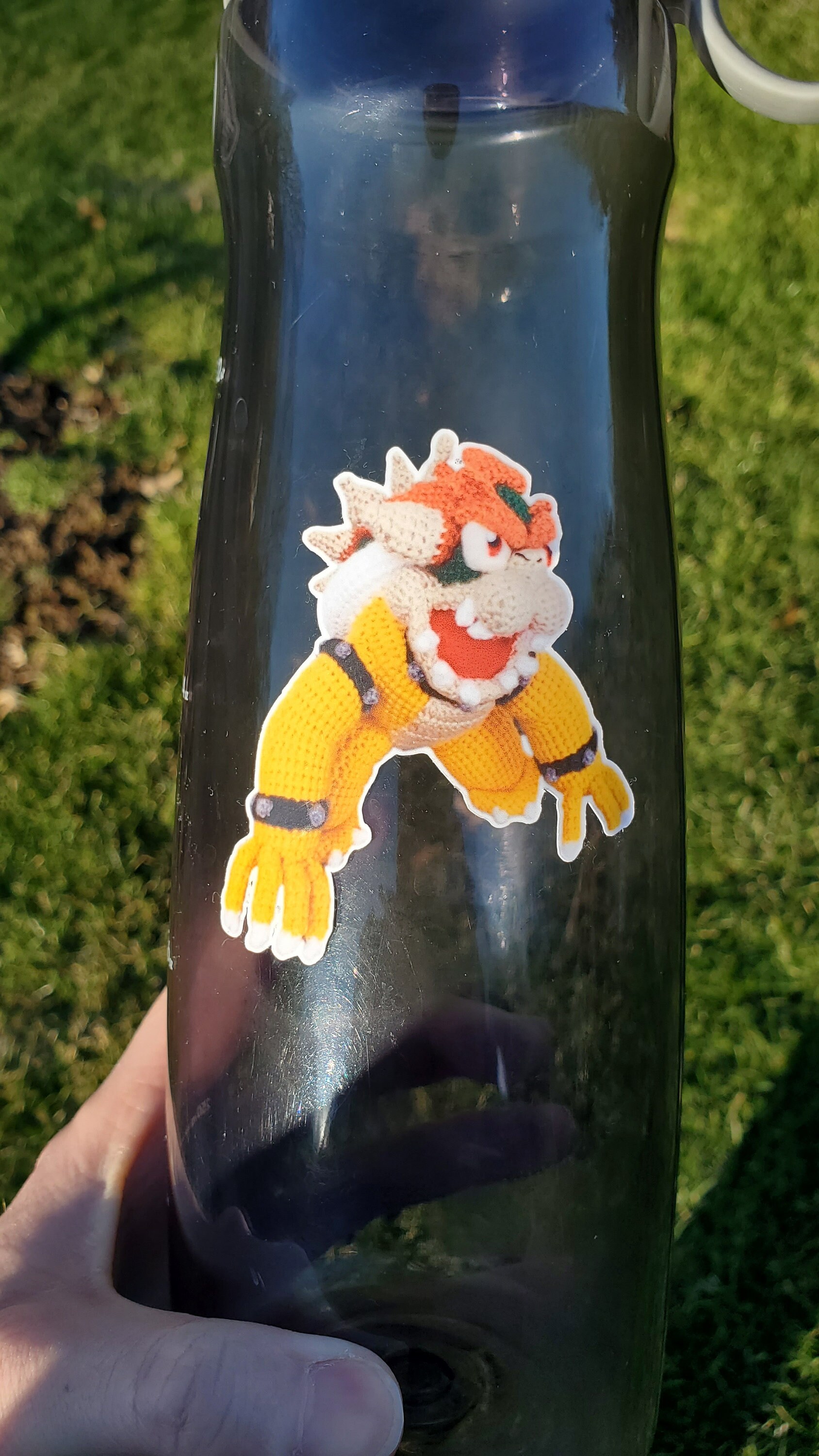 Bowser Sticker - Crochet Amigurumi-style Super Mario Sticker - Etsy