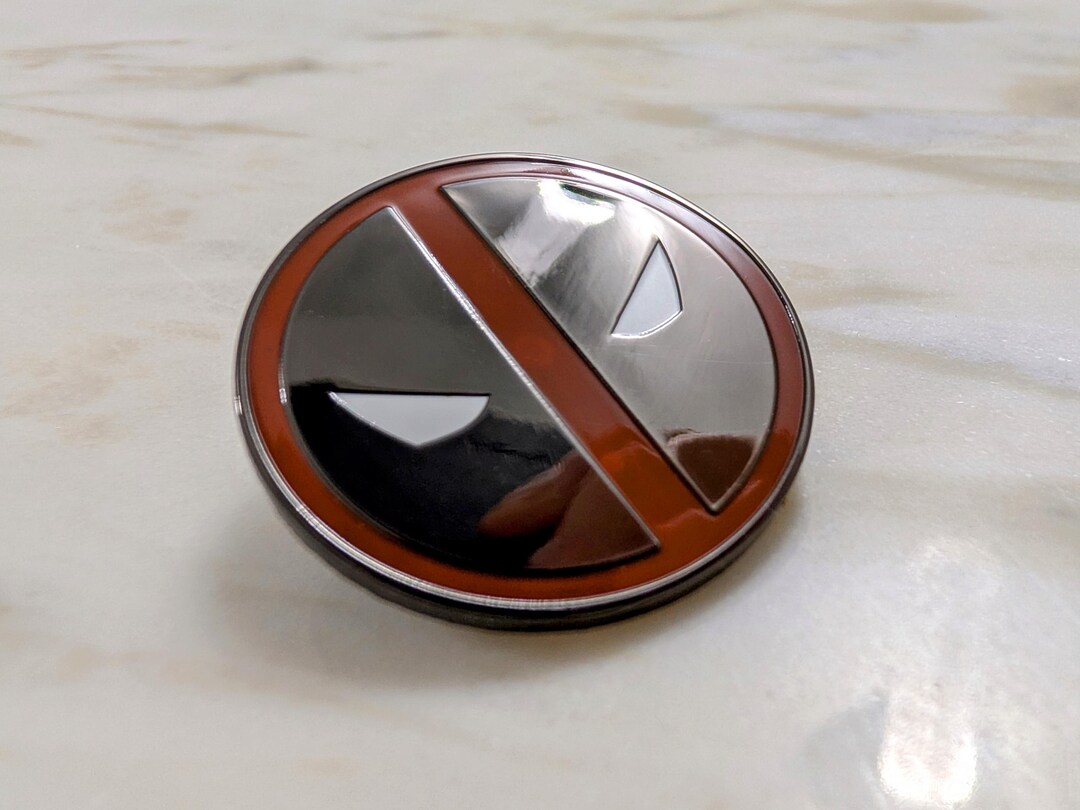 Deadpool Logo Enamel Pin | 31.75mm, 1.25" Wide - Etsy