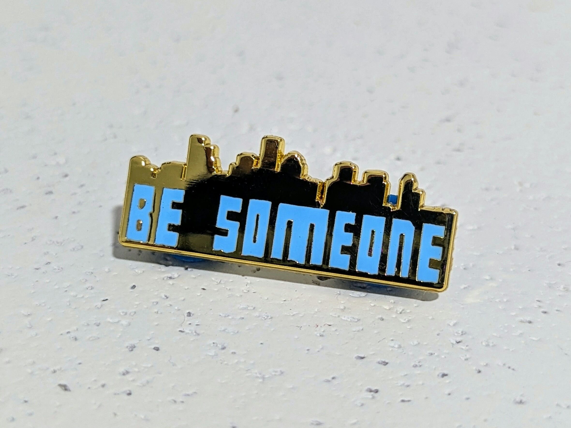 Be Someone Enamel Pin With Houston Skyline 1.5 Wide - Etsy