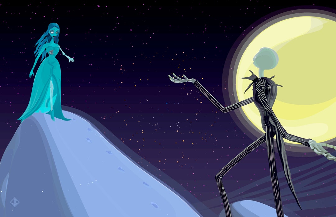 Jack Skellington and the Corpse Bride 11 X 17 - Etsy