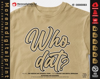 Who Dat Svg - Etsy
