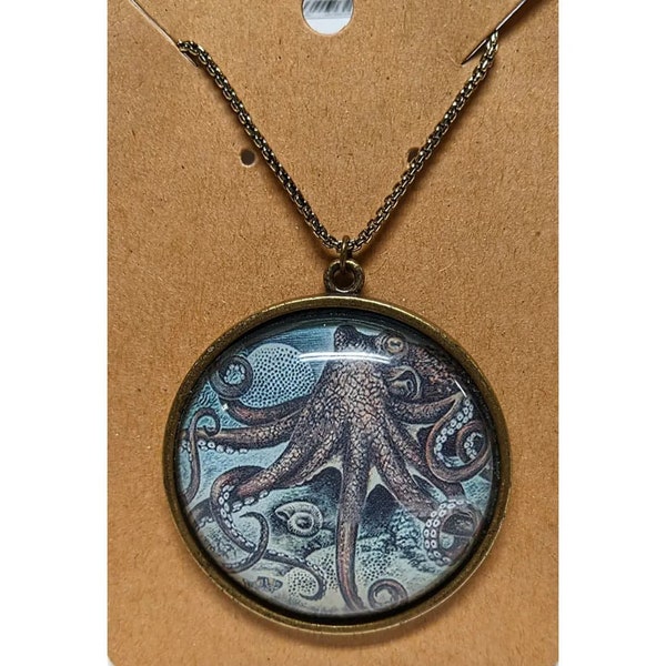 Octopus Pendant - Etsy