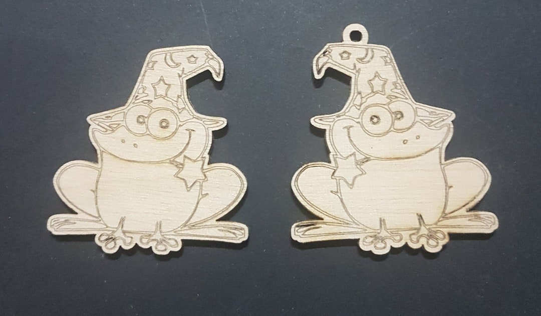 Frog Blank Wooden Altar Tile Witchcraft Pagan Frog Gothic - Etsy