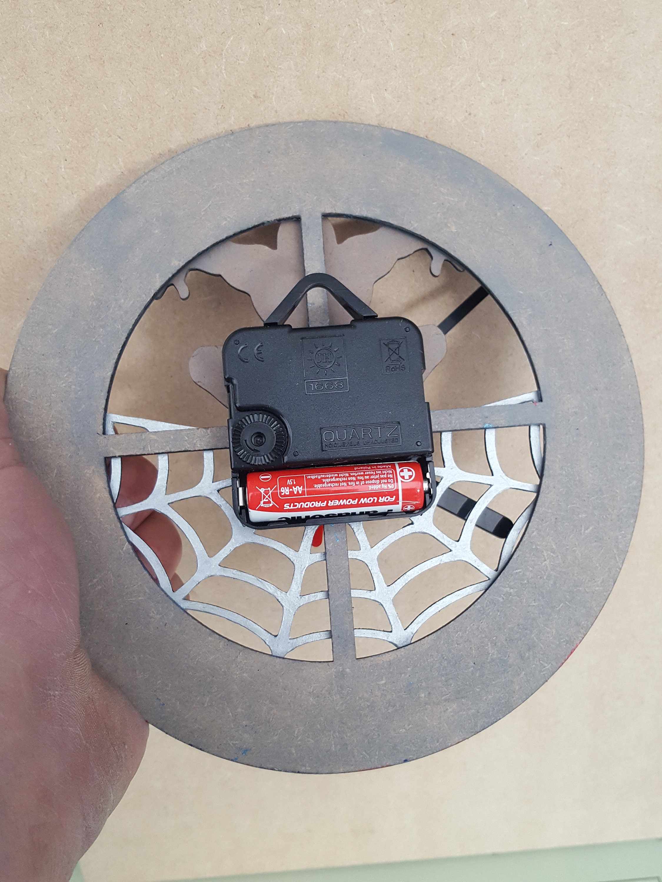 Spiderman Clock Svg Png Lightburn Cricut Xtool Cutting Machines Digital ...