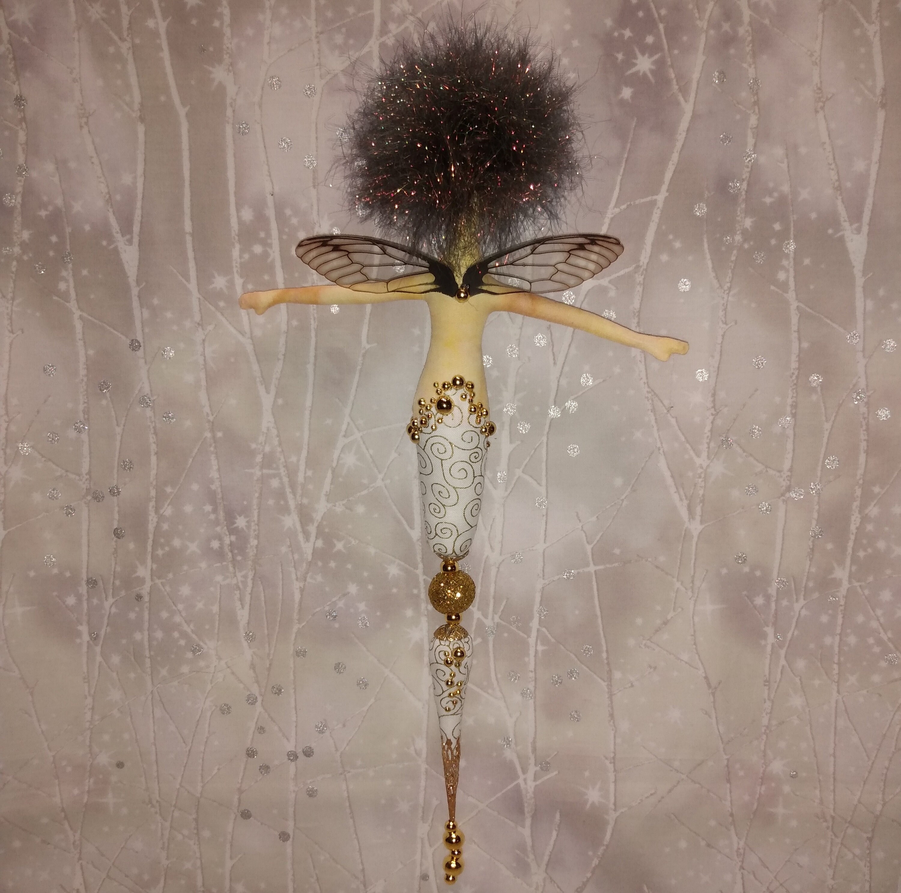 Hanging Fairy Liza Handmade Art Doll Altar Tool Magical Etsy