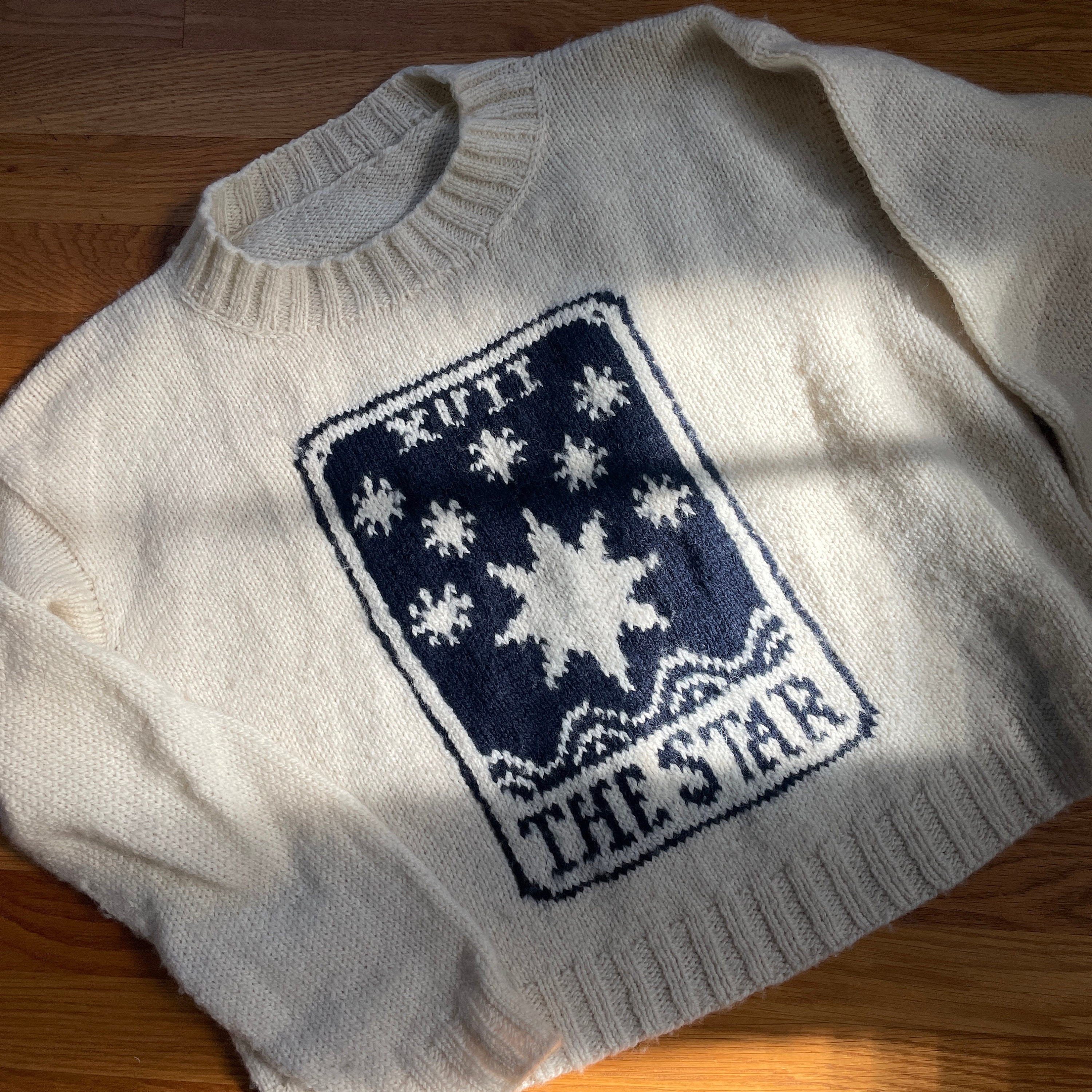 Tarot Card Sweater Knitting Pattern • Stranded Colorwork Top-down ...