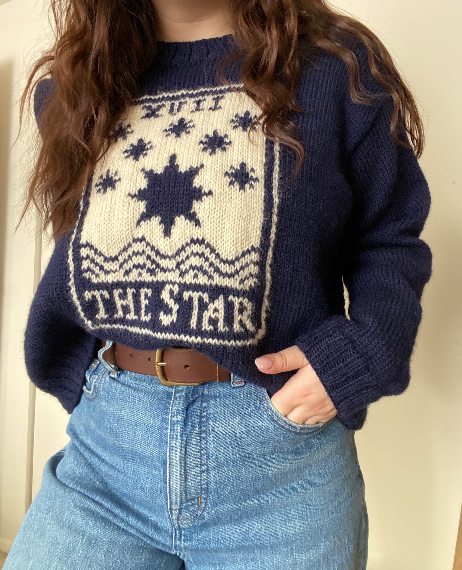 Tarot Card Sweater Knitting Pattern • Stranded Colorwork Top-down ...