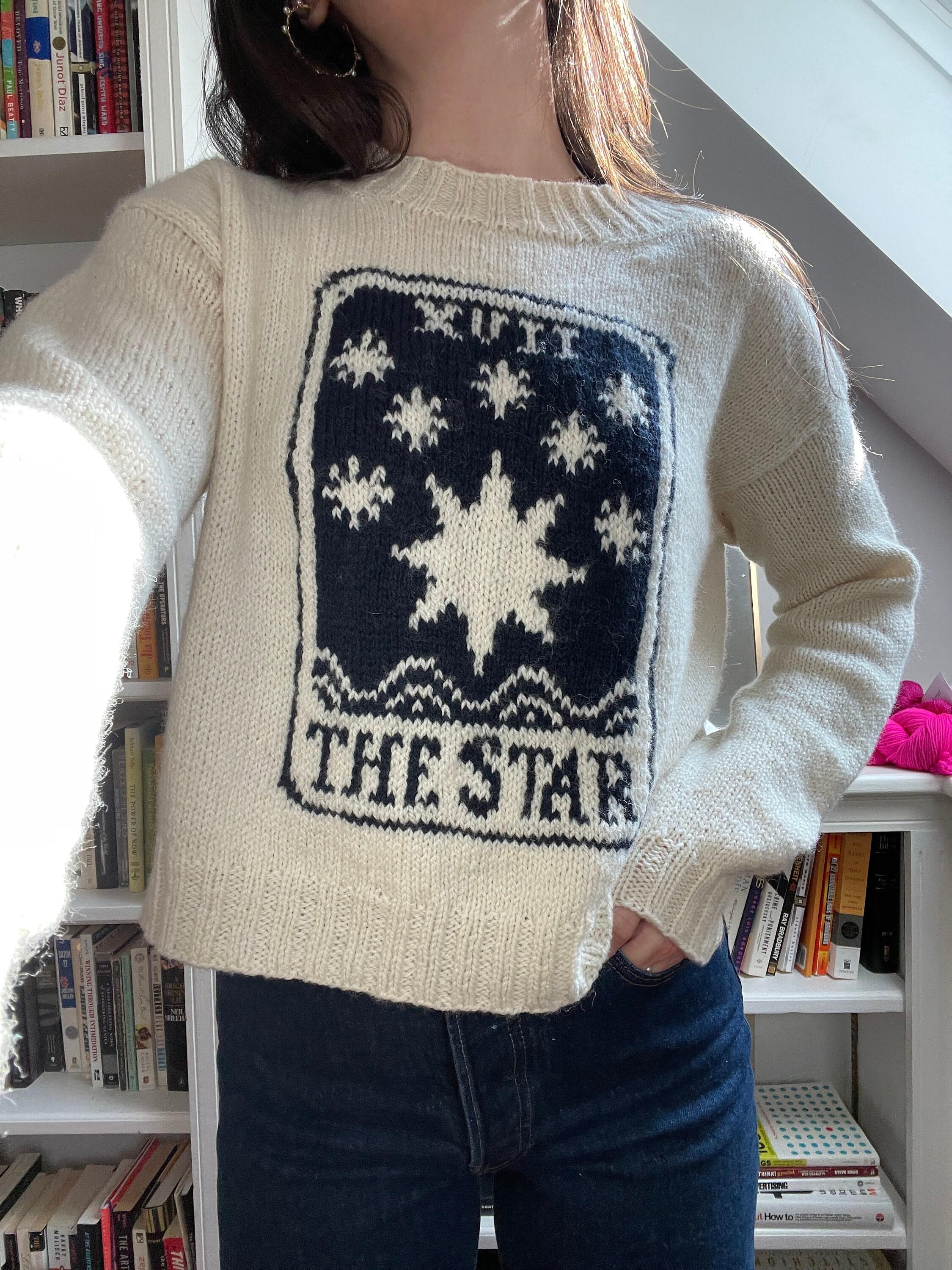 Tarot Card Sweater Knitting Pattern • Stranded Colorwork Top-down ...