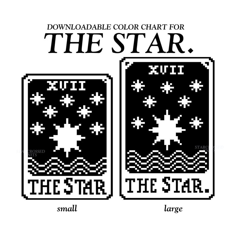 THE STAR Tarot Card Color Chart Digital Download Pdf Color Chart for ...