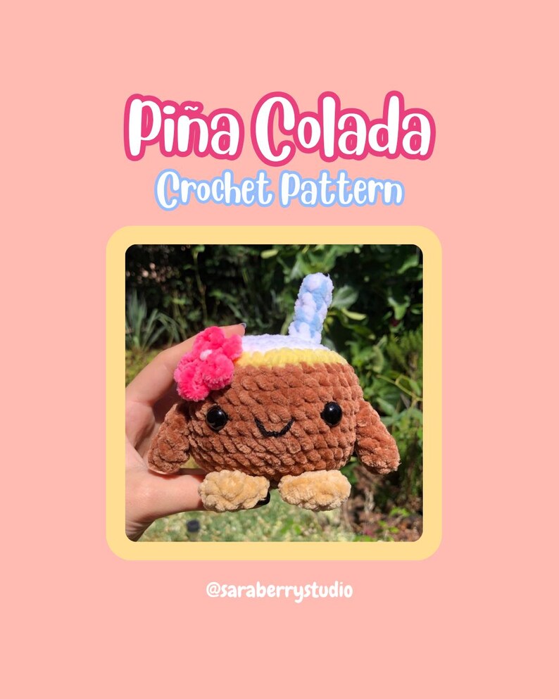 Pina Colada Crochet Pattern - Etsy