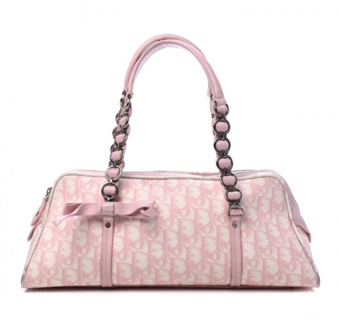 Christian Dior Trotter Romantique Girly Pink Bag Authentic - Etsy