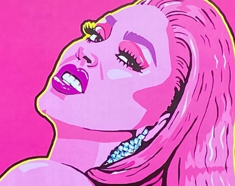 Pop Art Doja Cat - Etsy