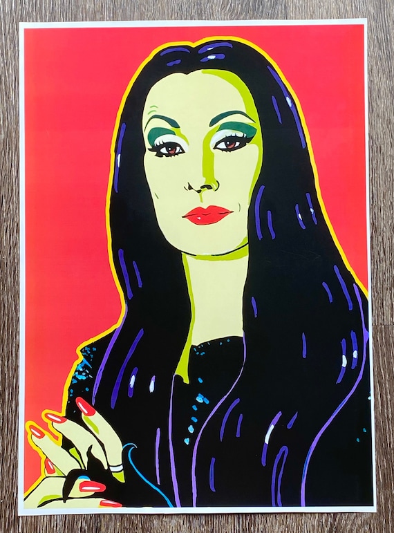 MORTICIA Art Print Addams Family Art Pop Art Fashion - Etsy