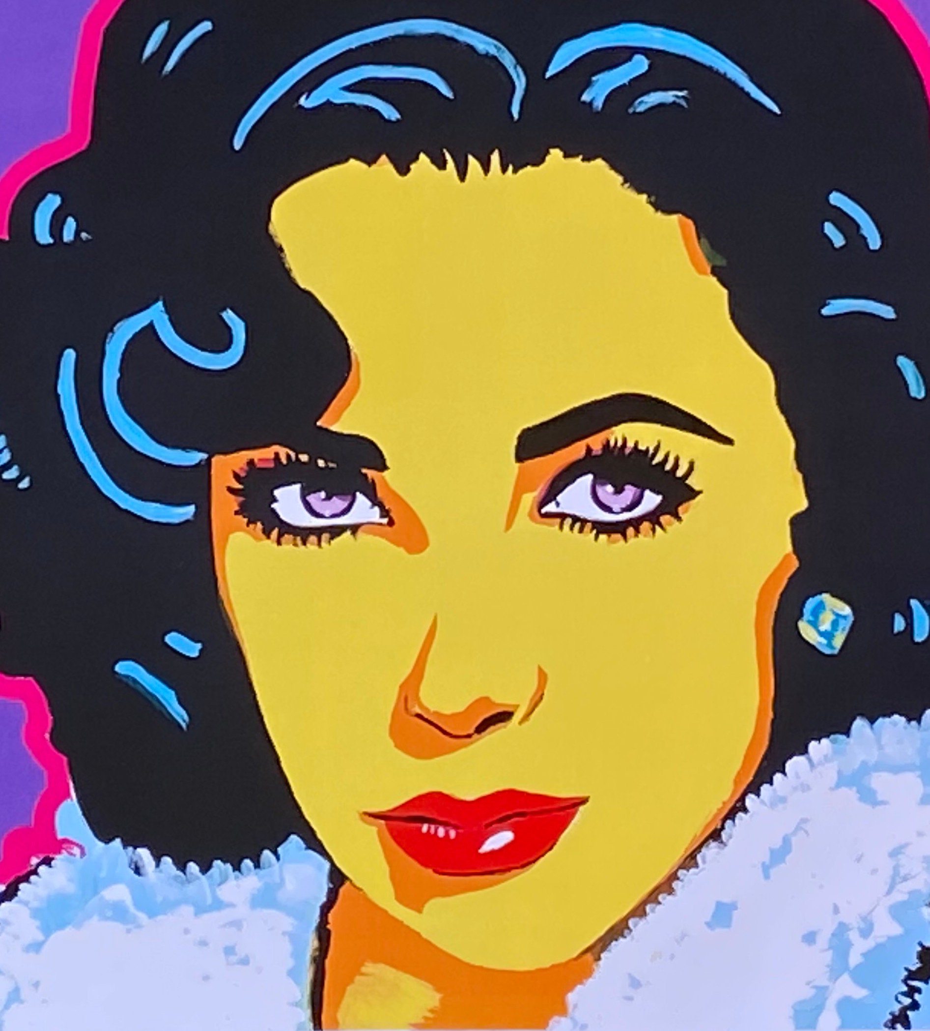 ELIZABETH TAYLOR Art Print Art Pop Art Movies Movie Star - Etsy