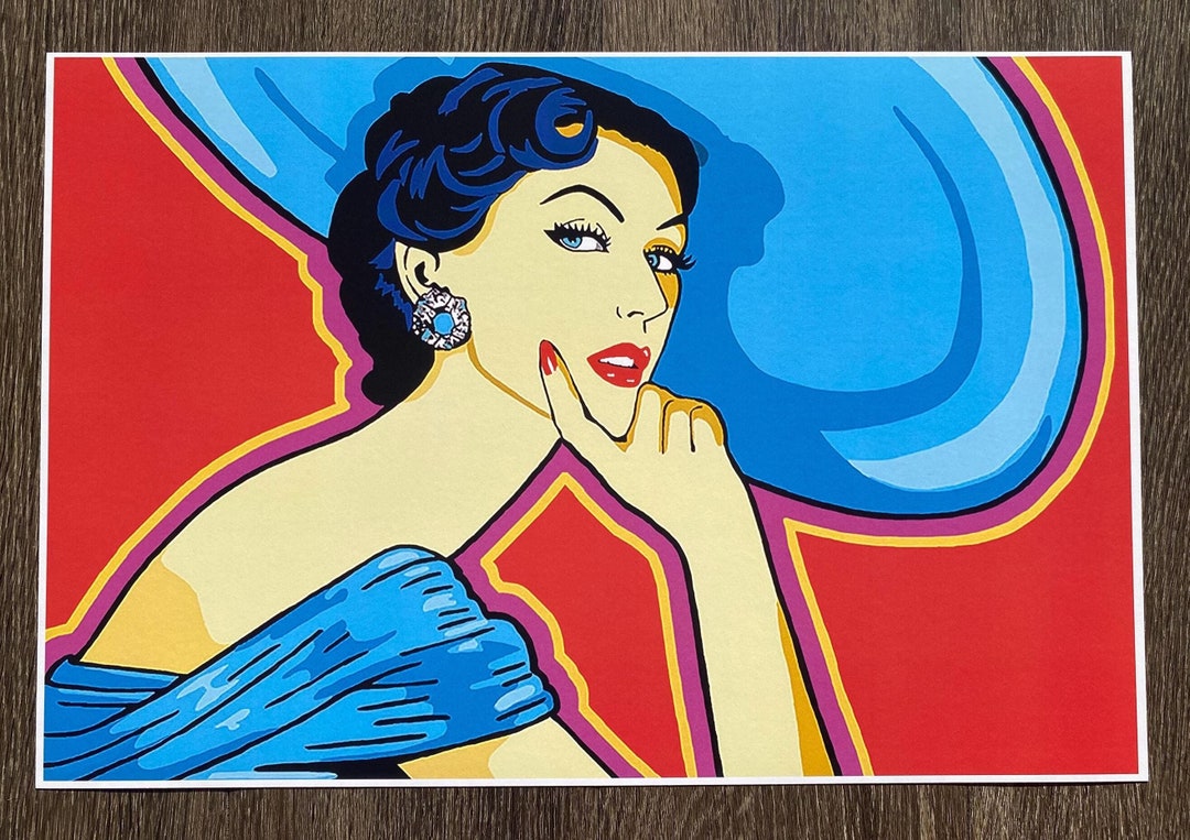 Dovima Art Print: 1950s Fashion Model Pop Art (12x18) - Etsy
