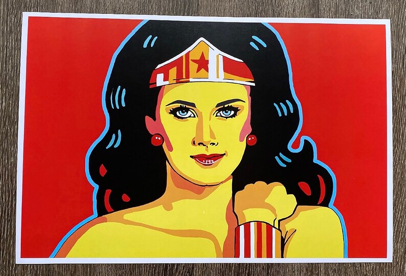 Wonder Woman Art Print Art Pop Art Fashion Tv Movies Superhero