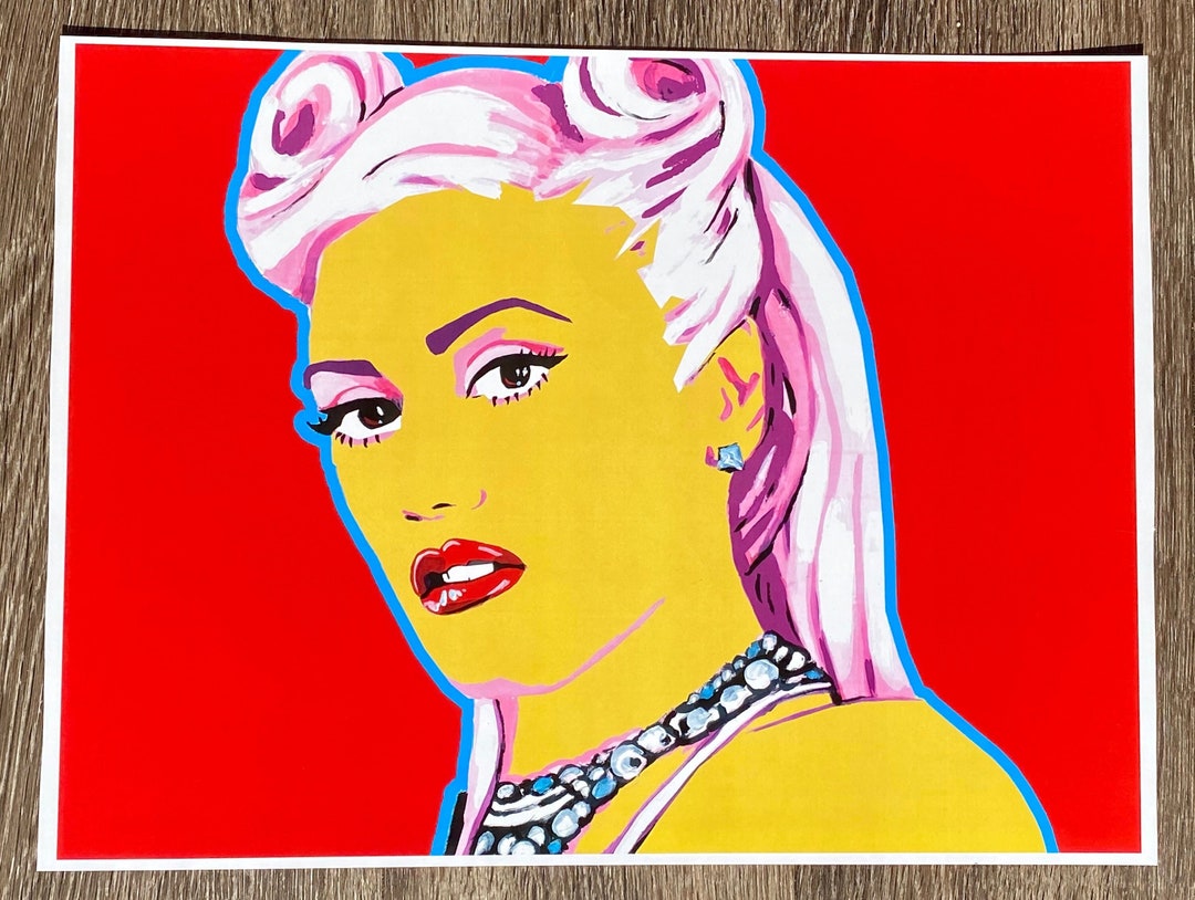 Gwen Stefani Pop Art Print: 90s Retro Home Decor - Etsy UK