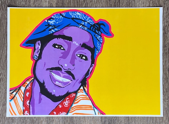 TUPAC SHAKUR Art Print Art Pop Art Music Rap Hip Hop - Etsy