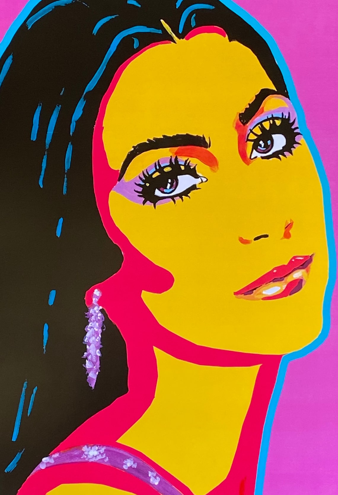 CHER Art Print Art Pop Art Music Pop Music Disco 70s - Etsy