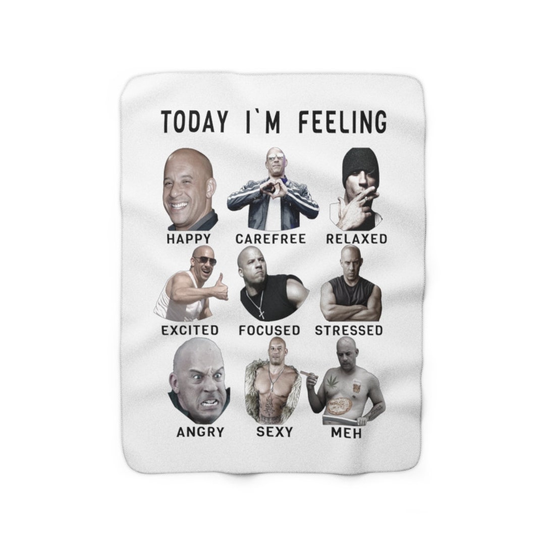 Vin Diesel Sherpa Fleece Blanket,dominic Toretto Soft Warm Blanket ...