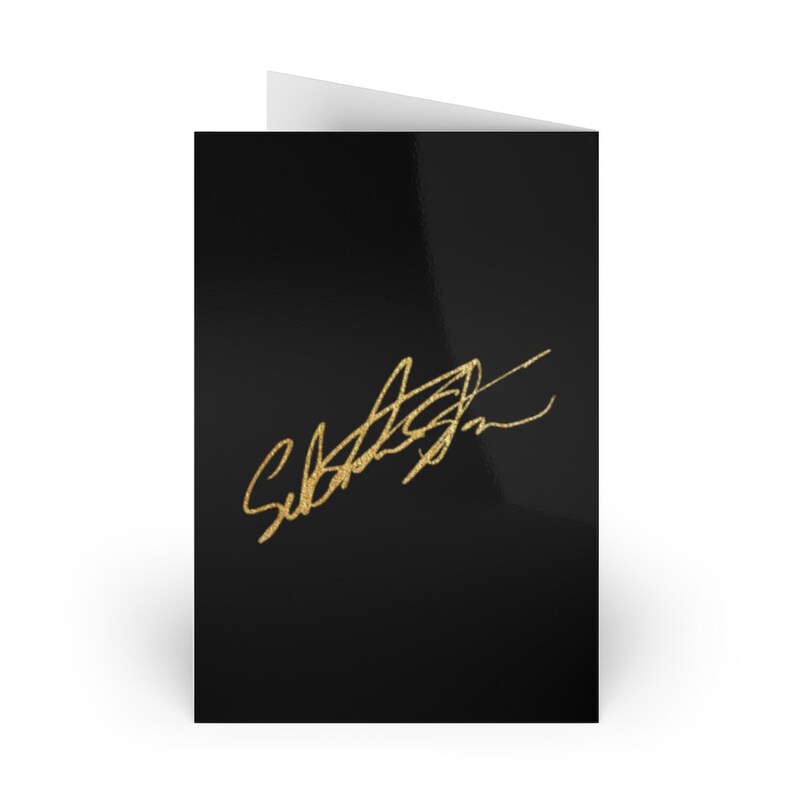 Sebastian Stan Card - A5 Illustrive Greeting Birthday Cards, Sebastian ...