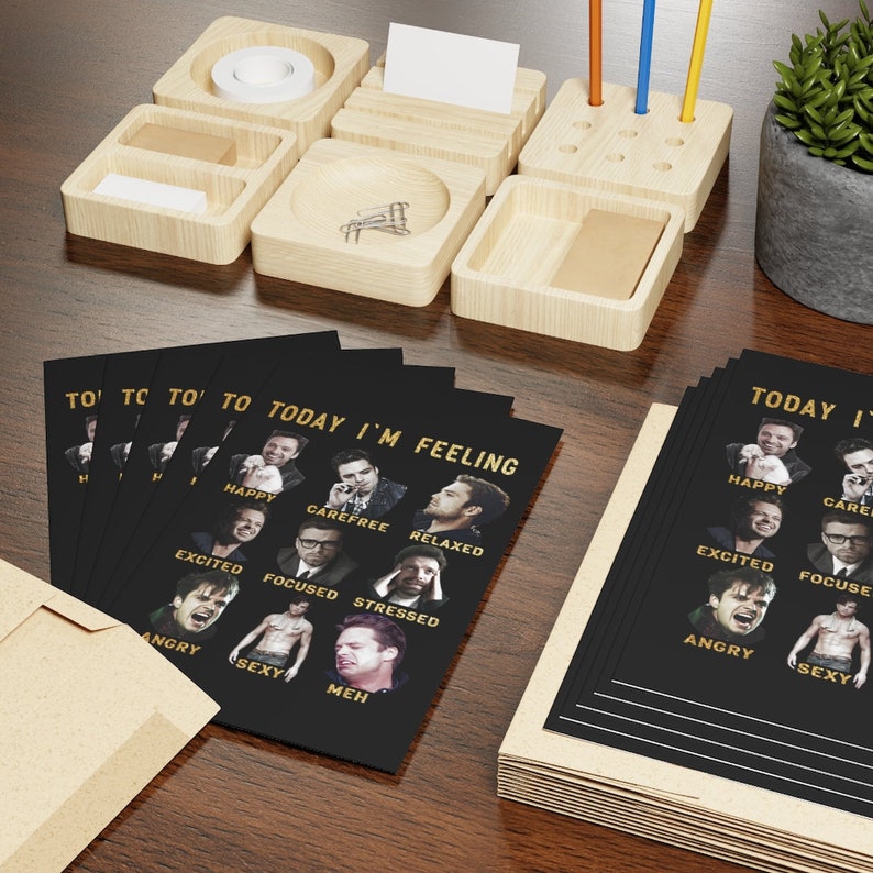 Sebastian Stan Card A5 Illustrive Greeting Birthday Cards, Sebastian ...