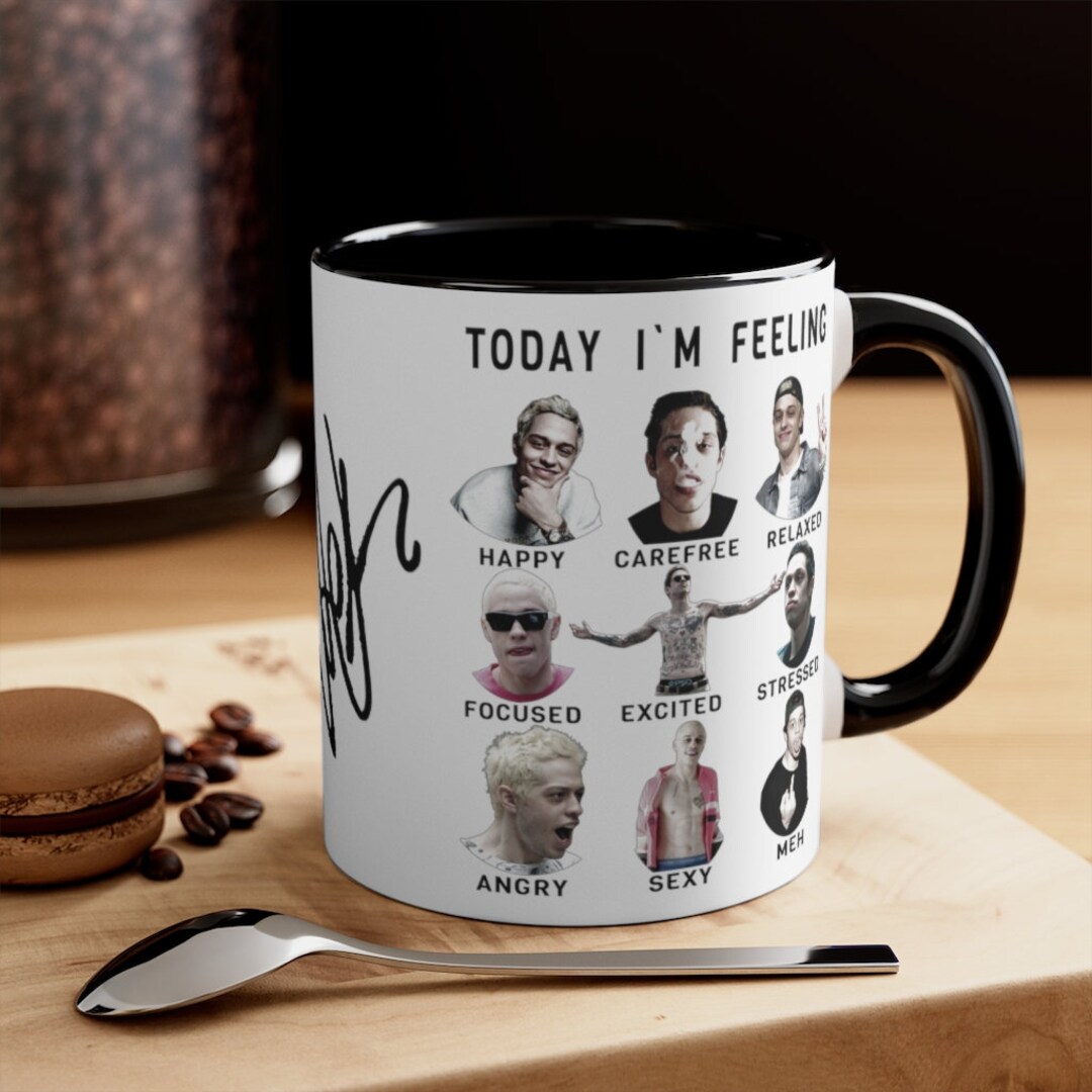 Pete Davidson Mug, MGK Mug, Machine Gun Kelly Mug 11oz Accent Coffee ...