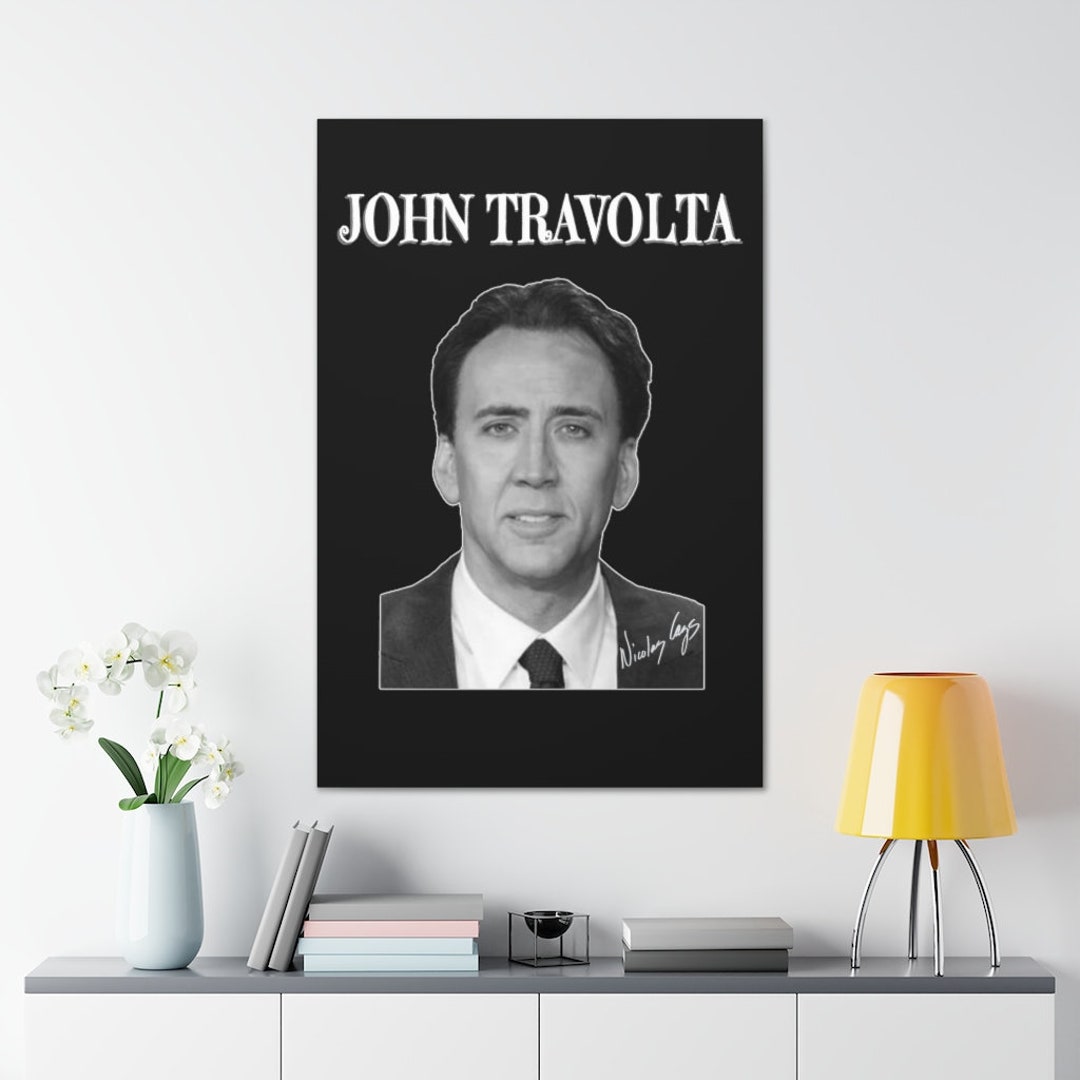 Nicolas Cage Art Print Canvas Gallery Wraps,john Travolta Nicholas Cage ...