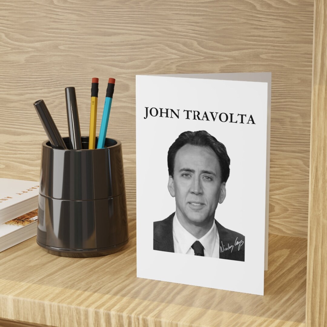 Nicolas Cage Card A5 Illustrive Greeting Birthday Cards, Nicholas Cage ...