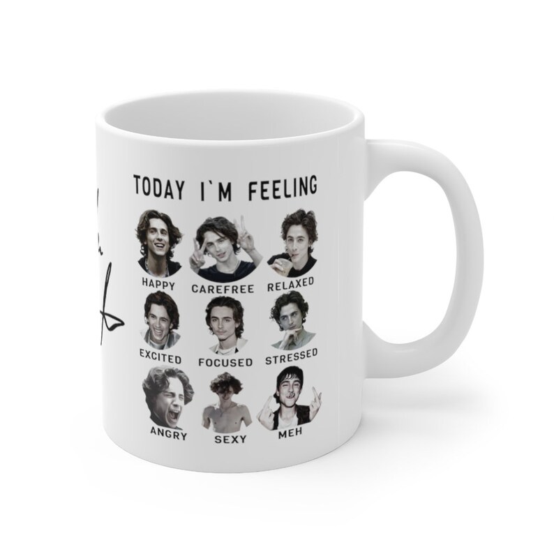 Timothee Chalamet Mug Lil Timmy Tim Mug Funny Feelings 11oz Coffee Cup ...