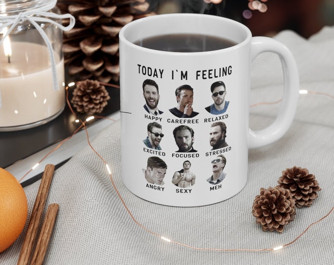 Chris Evans Mug - Captain America Mug - Chris Evans Gifts - Funny ...