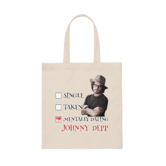 Johnny Depp Canvas Tote Bags Johnny Depp Tote Bag Johnny Deep - Etsy