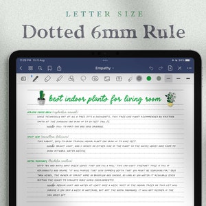 White Digital Note Taking Paper Template Goodnotes Notability - Etsy