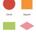 Printable Shape Flashcards, Montessori Materials, Baby First Words - Etsy