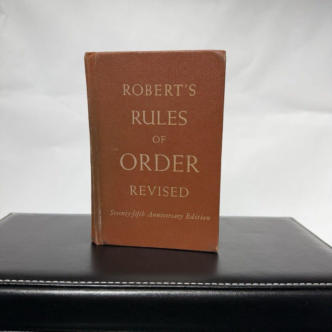 Robert's Rules of Order Revised 75th Anniversary Edition 1951 (see All ...