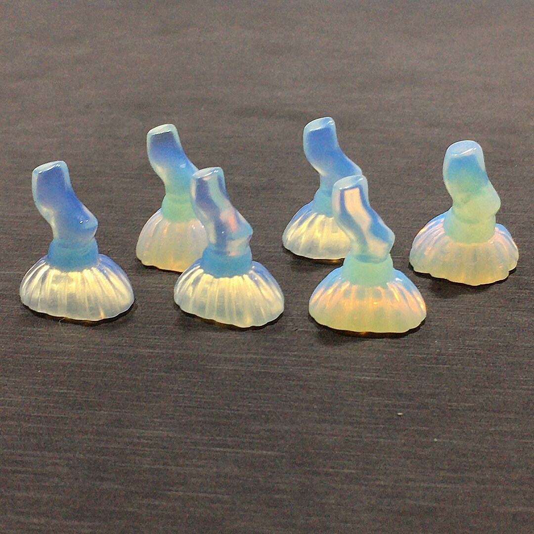 5pc Impure Opal,mini Broom Carved ,crystal Quartz,head-carved Skull ...