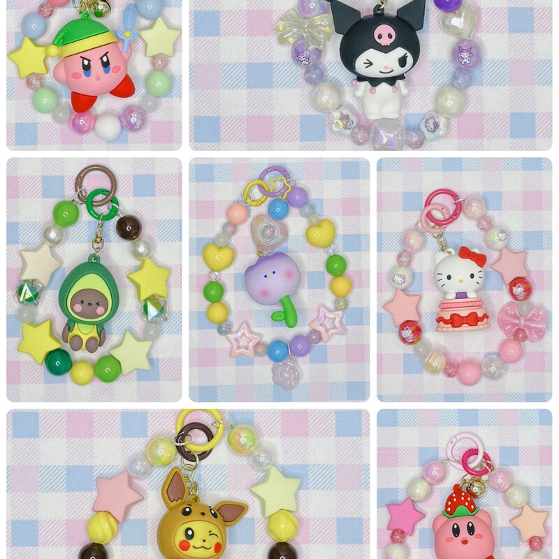 Cartoon Anime Key Chains - Etsy