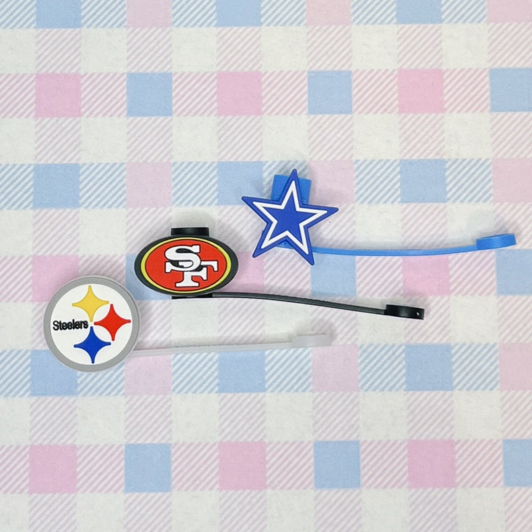 Silicone NFL Straw Topper / Stanley Cup Straw Topper / 49ers / Steelers ...