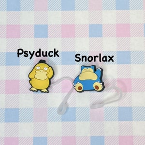Kawaii Silicone Straw Topper / Pokemon Straw Cap / Anime Straw Cover - Etsy