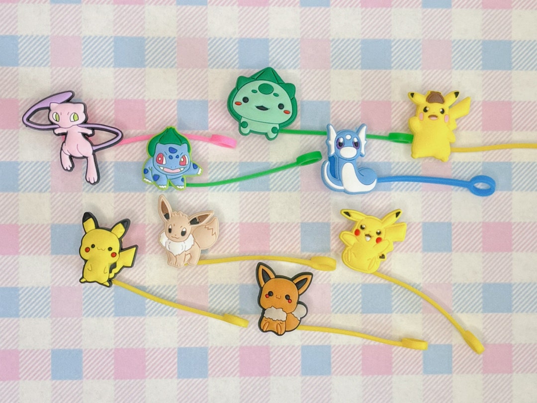 Pokemon Silicone Straw Topper / Fits 20 Oz Tumbler Straws - Etsy