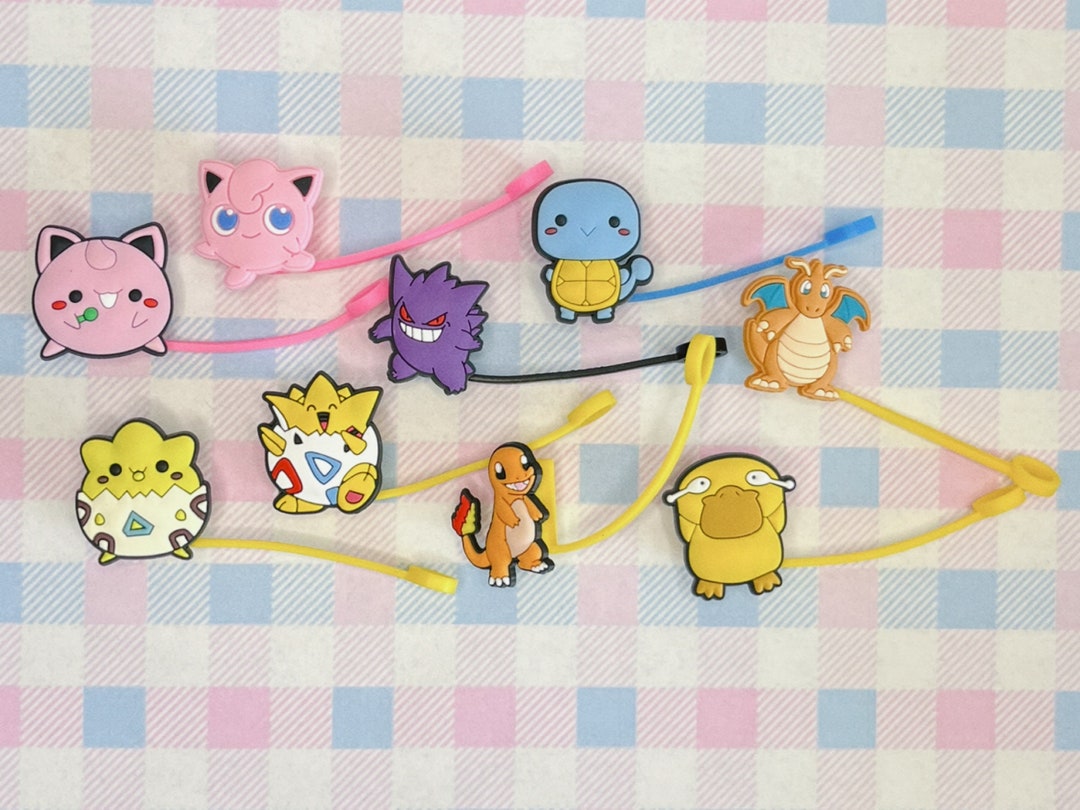 Pokemon Silicone Straw Topper / Fits 20 Oz Tumbler Straws - Etsy