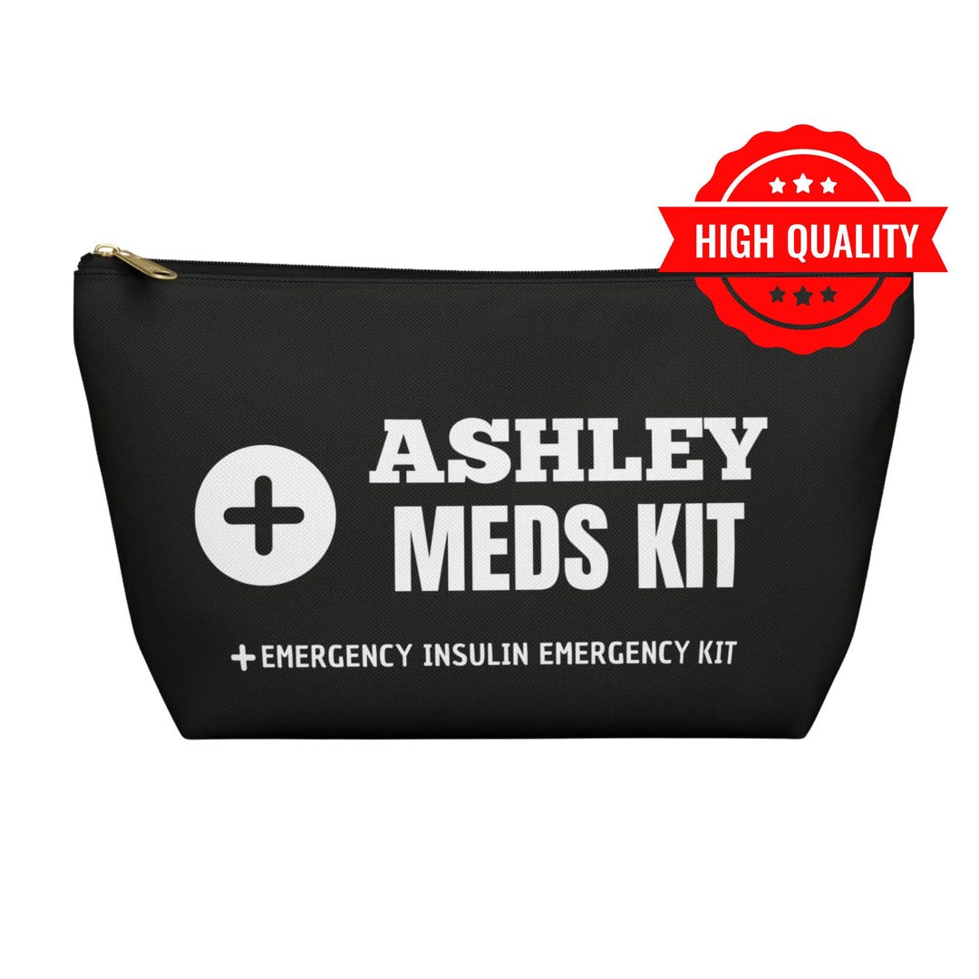 Ashley Insulin Emergency Kit Personalized Diabetes Meds Pouch for Daily ...